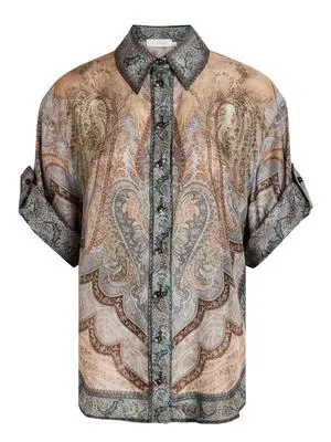 Zimmermann Wanderlust Printed Silk Shirt - Multicoloured 1