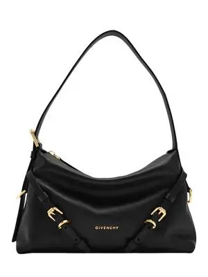 Givenchy Voyou Mini Leather Shoulder Bag - Black