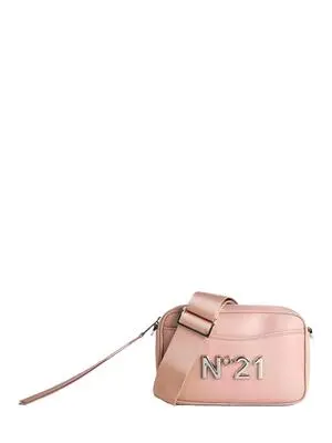 N°21 Logo-appliqué Leather Shoulder Bag - Pink