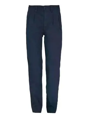 NIGEL CABOURN Pleated Straight-leg Trousers - Blue