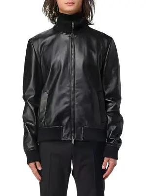 SALVATORE SANTORO Leather Zip Jacket - Black
