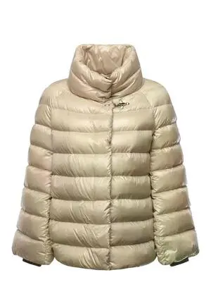 FAY Quilted High-neck Jacket - Neutrals