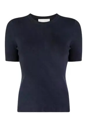 3.1 Phillip Lim Crepe-texture Short-sleeve Top - Blue