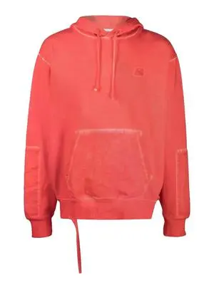 Helmut Lang Embroidered Logo Hoodie - Red