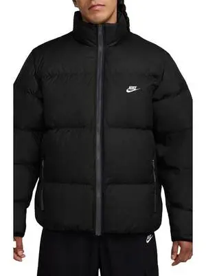 Nike Sportswear Club Storm-fit Quilted Down Puffer Jacket - Black/white