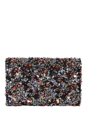 BADGLEY MISCHKA Aurora Beaded Mini Trapezoid Clutch