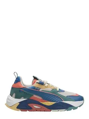 PUMA Rstrck Re: Escape Sneakers - Vapor Gray/deep Dive/hibiscus Flower