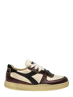DIADORA Basket Low Metallic Sneakers - Beige/black/brown