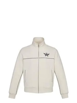 Mcm Essential Logo Ponte Track Jacket White