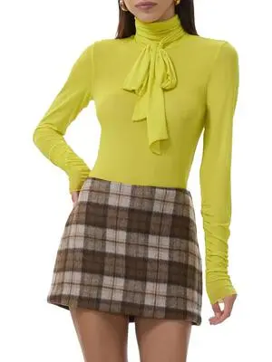 AFRM Julien Tie Neck Top Citrus