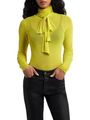 AFRM Julien Tie Neck Top Citrus