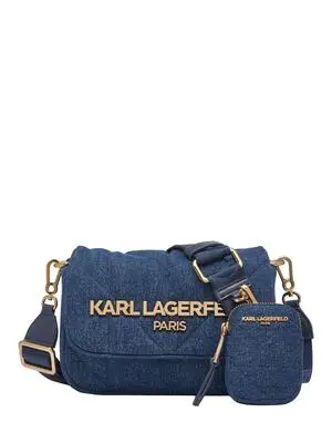 Karl Lagerfeld Paris Voyage Crossbody Bag - Washed Denim