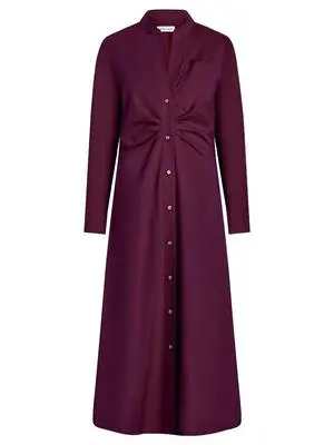 CALLAS MILANO Genny Long Sleeve Shirt Dress - Violet