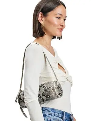 MODA LUXE Mila Cylinder Shoulder Bag - Black