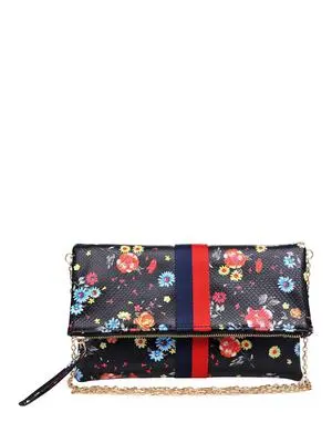 MODA LUXE Jules Print Clutch - Black