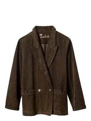 TOMBOLO Easy-Going Corduroy Jacket Brown