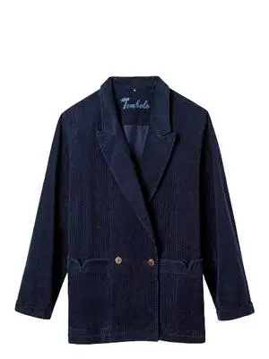 TOMBOLO Easy-Going Corduroy Jacket Navy
