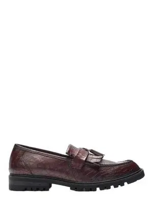 A. VEER Dante Tassel Loafer Bordeaux Leather