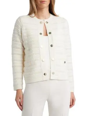 Anne Klein Open Front Cardigan - Eclair