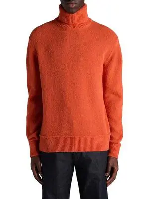Moncler Virgin Wool Blend Turtleneck Sweater - Summer Fig