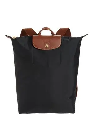 Longchamp Medium Le Pliage Backpack Black
