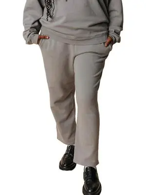 OCIO Organic Cotton Teddy Cropped Pants - Ash