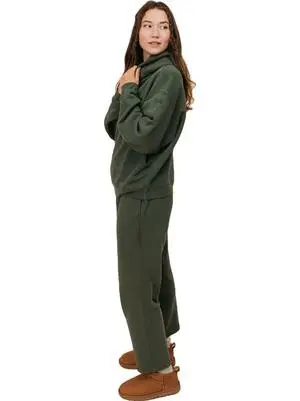 OCIO Organic Cotton Teddy Cropped Pants - Spruce