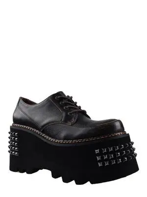 ZIGI Celestina Studded Platform Derby - Brown