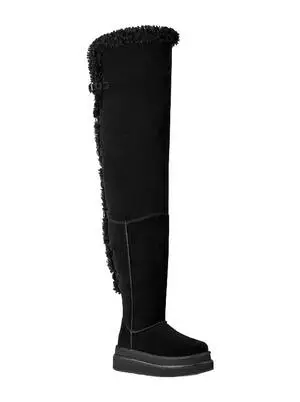 UGG X Sacai Thigh High Boots - Black
