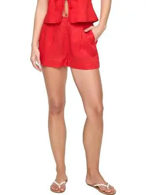 L*Space Lia Linen Shorts Flame
