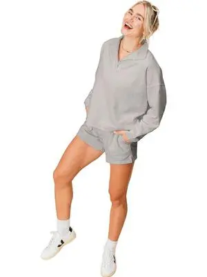 OCIO Organic Cotton Teddy Shorts - Ash