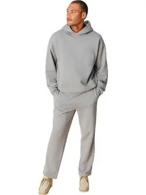 OCIO Organic Cotton Teddy Oversized Hoodie - Ash