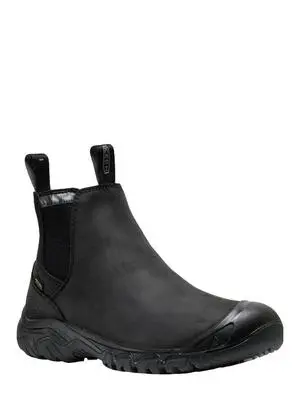 Keen Anchorage Iv Waterproof Chelsea Boot - Black/black