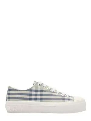 Burberry Check Sneakers - Seafoam Green