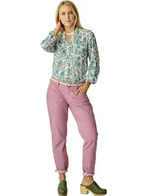 Carve Designs Dylan Gauze Tunic - Cloud Multifloral