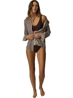 Carve Designs Dylan Gauze Tunic Coco Check