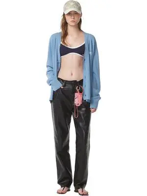 Mcm Laurel Cardigan In Wool And Recycled Cashmere - Blue