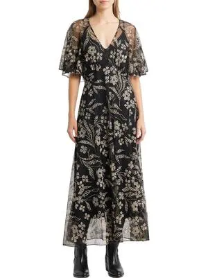 The Great. The Festal Floral Maxi Dress - Brocade Floral