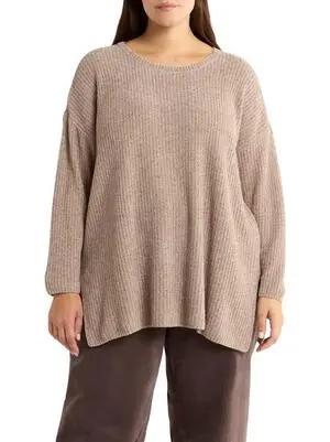 Eileen Fisher Crewneck Ribbed Sweater - Dove