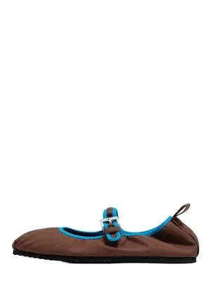 Bimba Y Lola Coated Fabric Ballerinas - Dark Brown