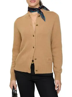 Burberry Cashmere Cardigan - Butterscotch Brown