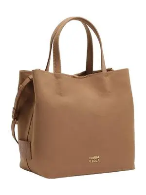 Bimba Y Lola Large Nylon Shopper Bag - Cinnamon