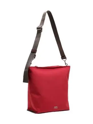 Bimba Y Lola Large Nylon Carlino Bag Dark Red