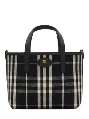 Burberry Mini Bloomsbury Reversible Tote - Black/calico Beige