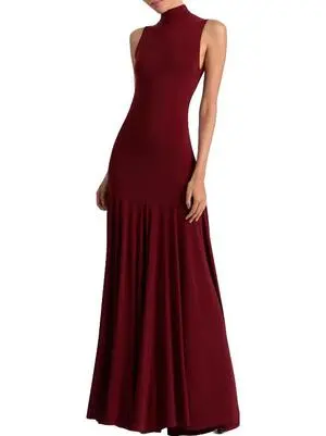 Alice + Olivia Augusta Open Back Dress - Oxblood
