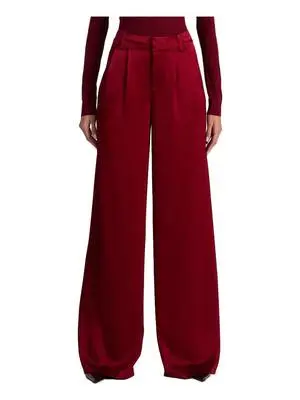 Alice + Olivia Kennedy Double Pleat Pants - Oxblood