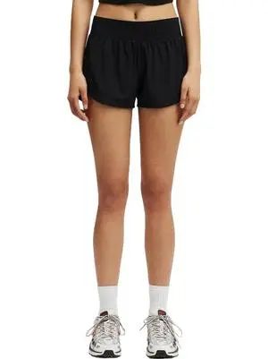 Cotton:on Active Curve Hem Short - Black