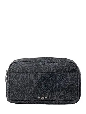 BAGGALLINI Pocket Cosmetic Bag With Brush Organization - Midnight Blossom Print