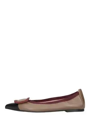 Pretty Ballerinas Pointed Toe Ballet Flat Taupe