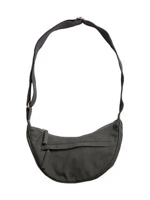 TERRA THREAD Organic Cotton Canvas Crossbody Bag Charcoal Grey